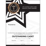 Black Star Award Certificate – Shop Cadets