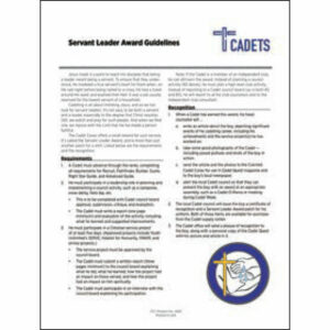 Servant Leader Award Guidelines – Shop Cadets